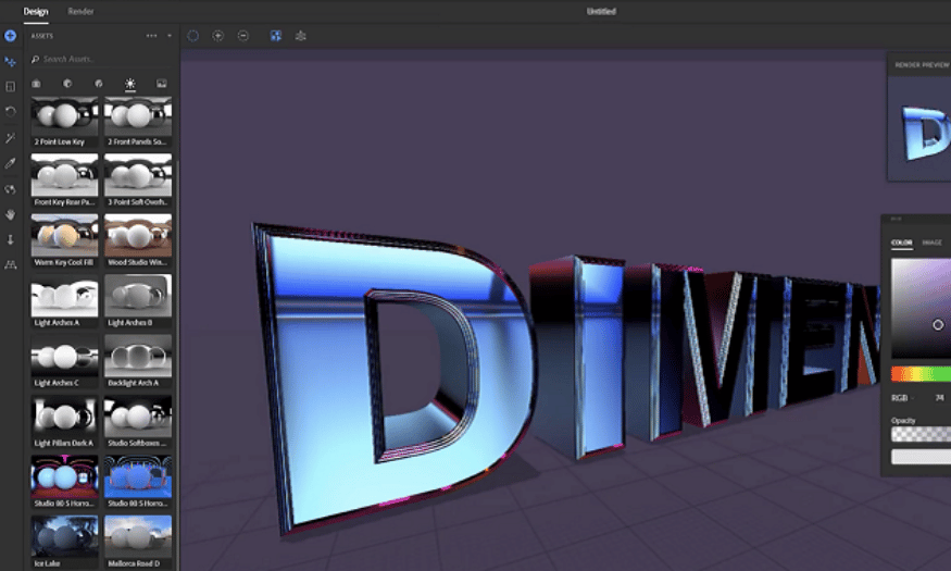 Explore the Key Feature Set of Adobe Dimension Software